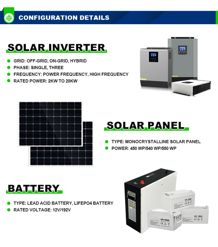 Complete Solar System Set 30kwh 40kwh Hybrid Solar Power System 10kw ...