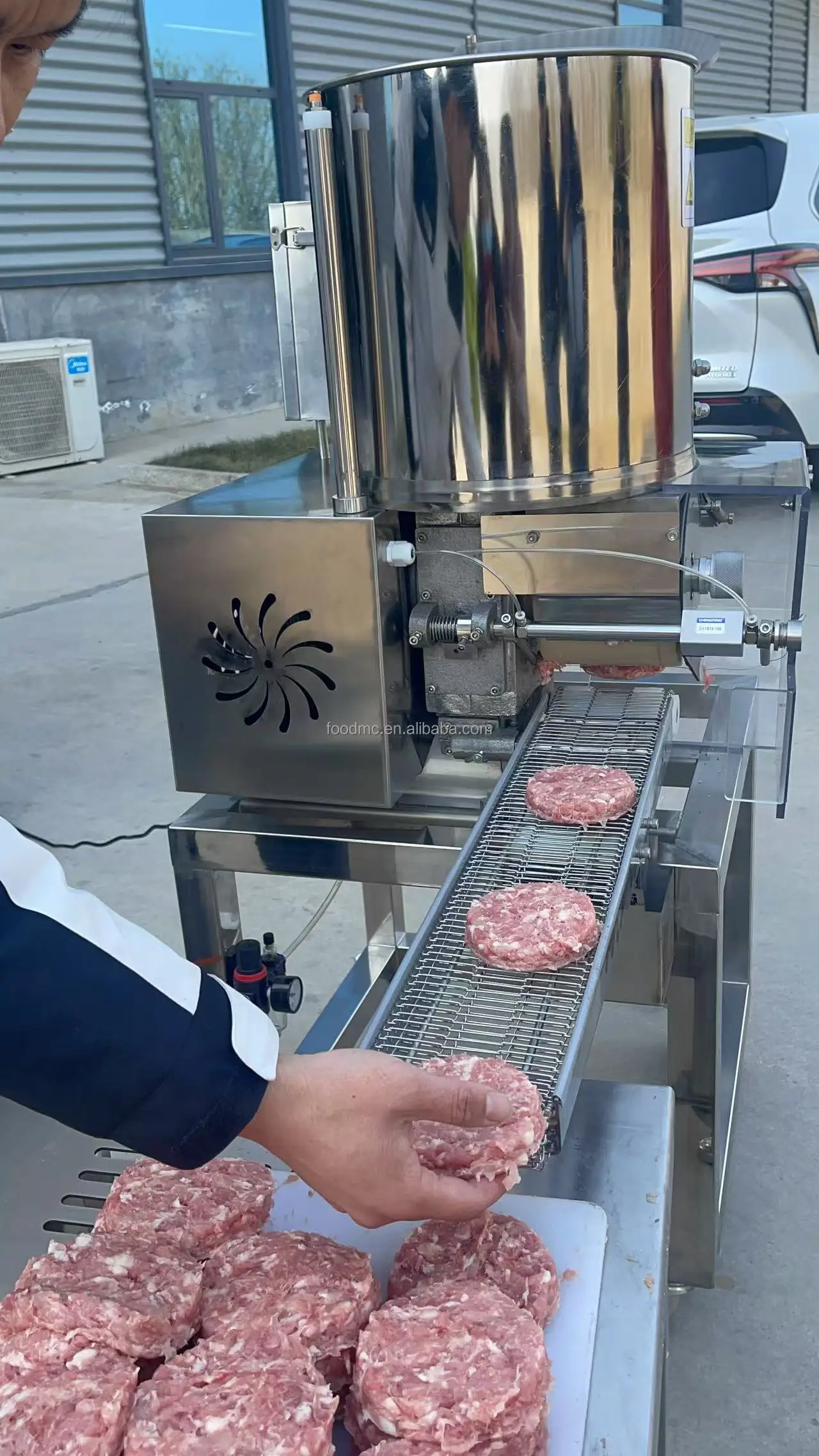 Full Automatic Chicken Beef Hamburger Patty Machine