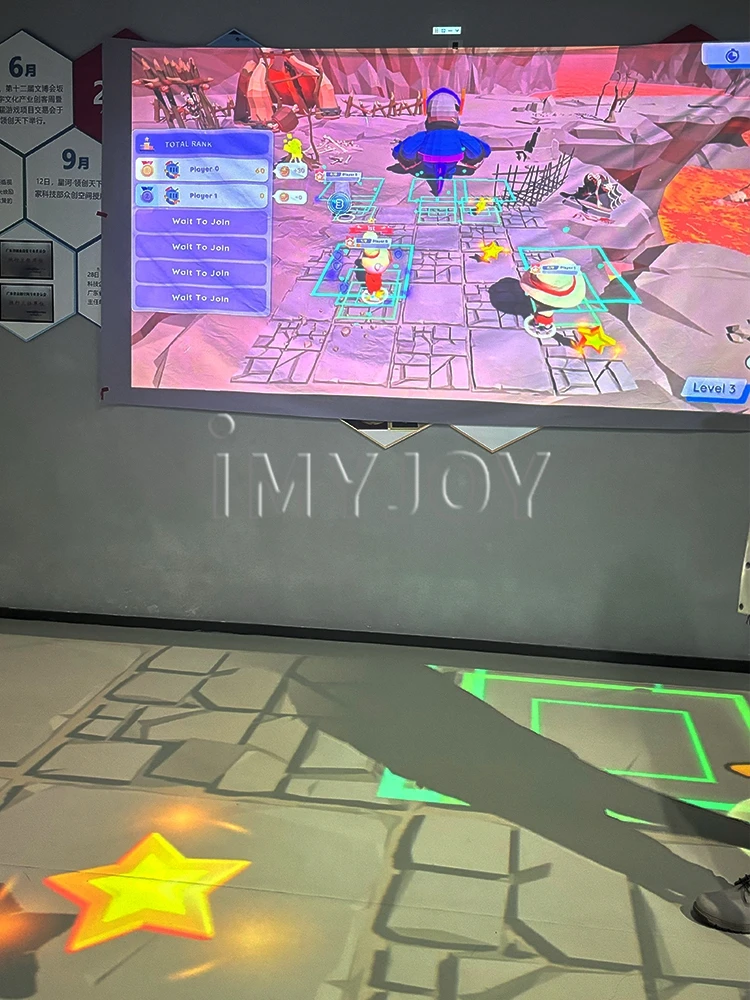 Amusement Park Custom Indoor Immersive Ar Wall Large Screen lava Games ...