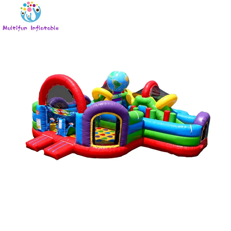 Popular New Inflatable Wacky World Obstacle Course For Kids - Buy Sport ...