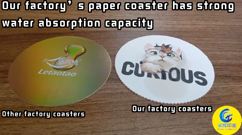 Custom Cardboard Coasters - Absorbent & Eco-friendly