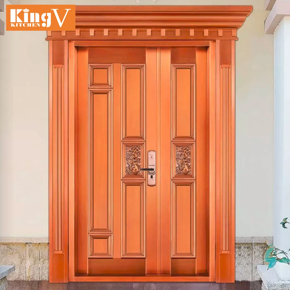 Kingv Steel Main House Steel Doors Exterior,Entrance Imitate Bronze ...