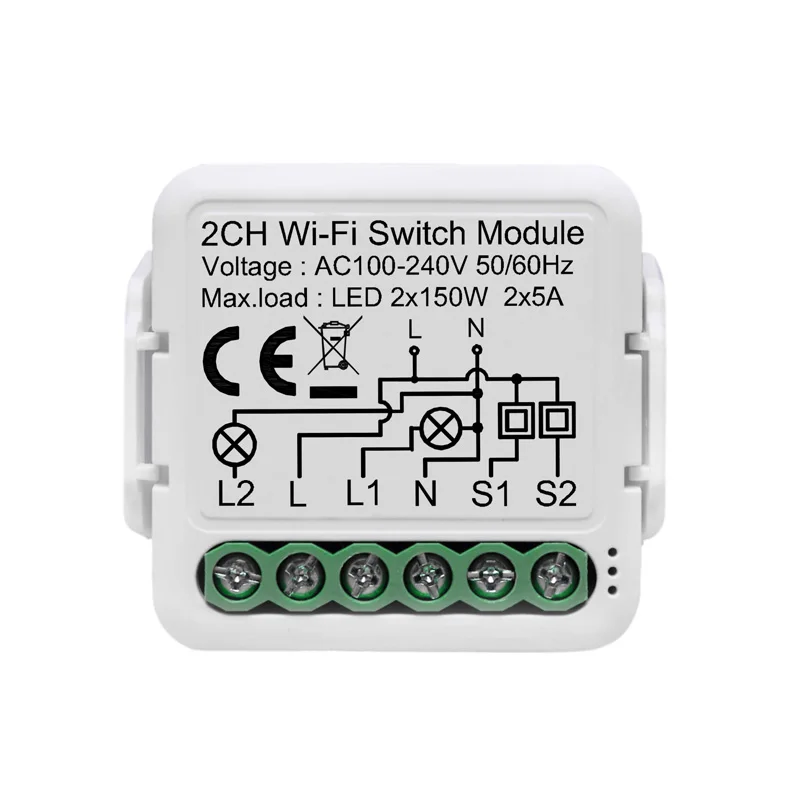 Mvava Rohs Ce 250v Smart Home System Tuya Rf Curtain Mini Switch Module ...