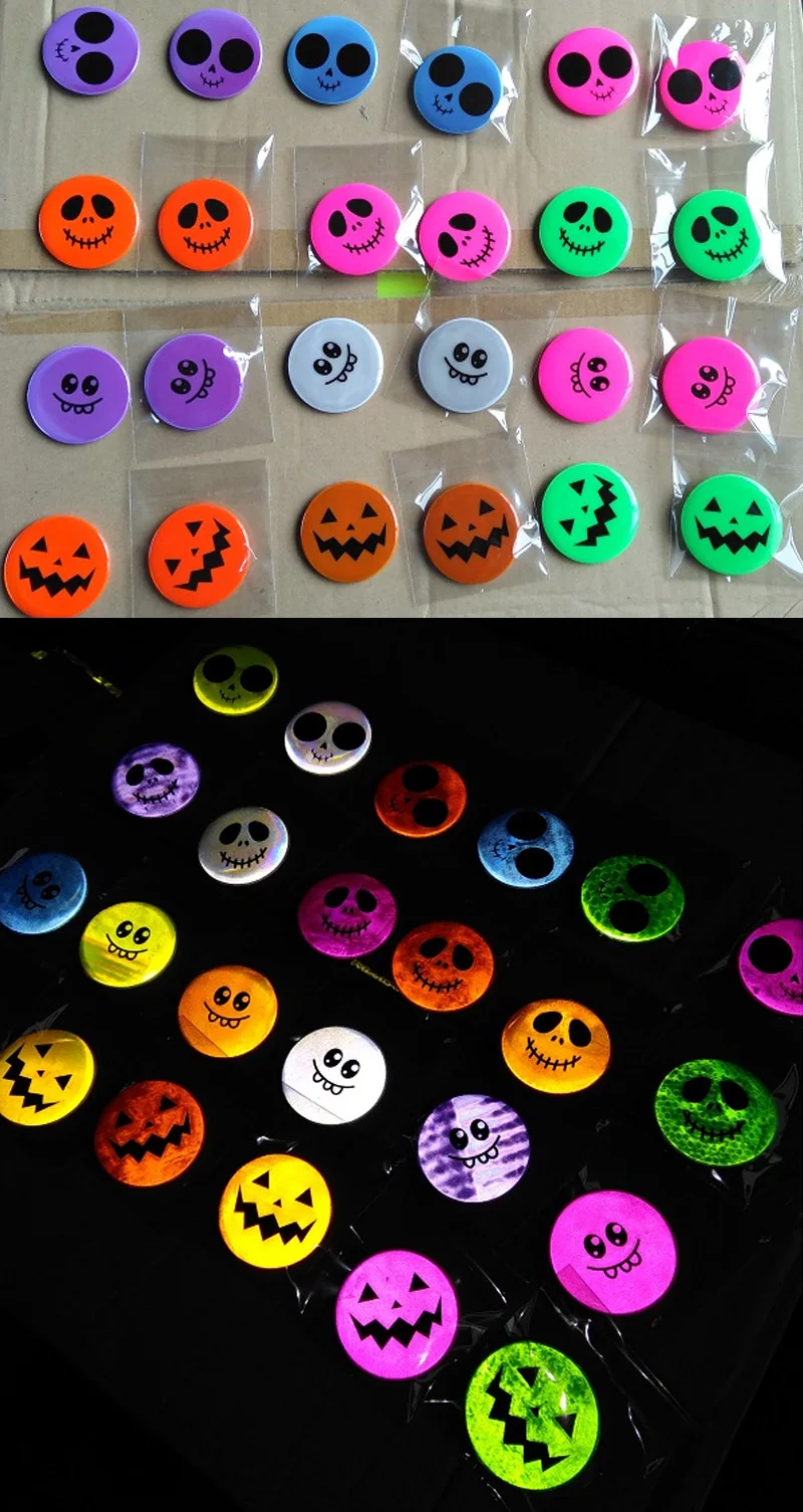 Glow in the Dark Hangers - Hi Vis Keychain Safety Reflectors