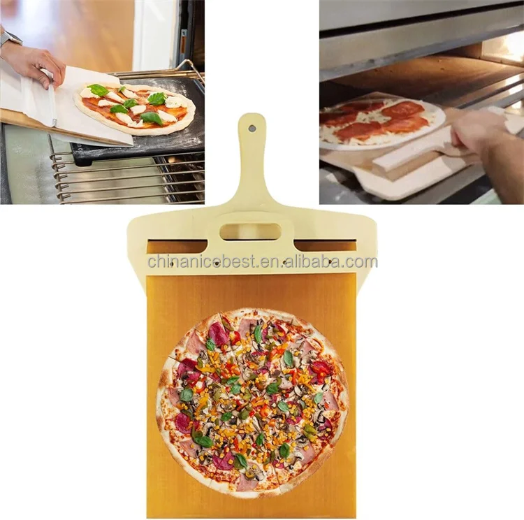 Sliding Pizza Peel Shovel Pala Pizza Scorrevole Board With Handle For ...