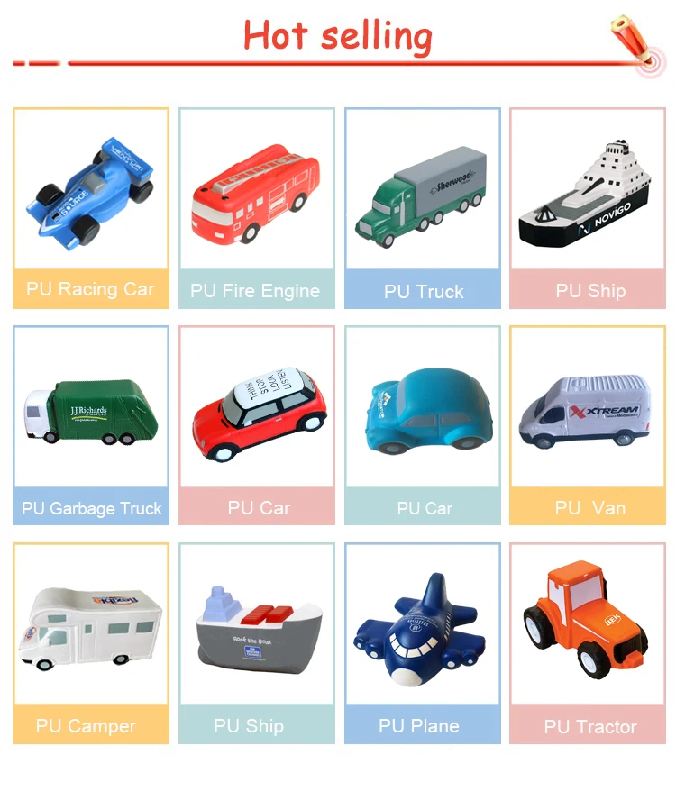 Custom Logo Shipping Container Shape Pu Foam Stress Reliever Ball For ...