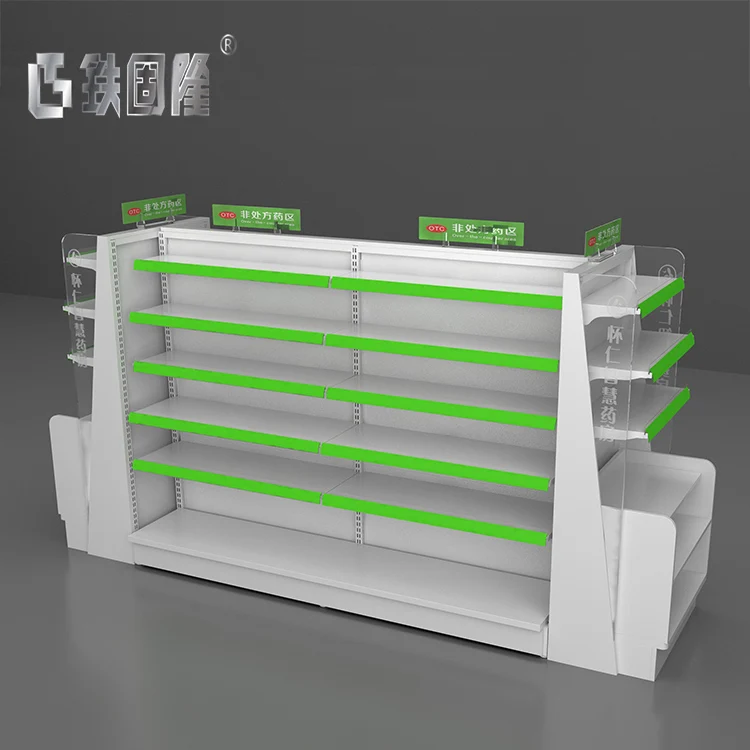 Gondola for Pharmacy Drugstore Display Stand Farmacia Shop Design Furniture