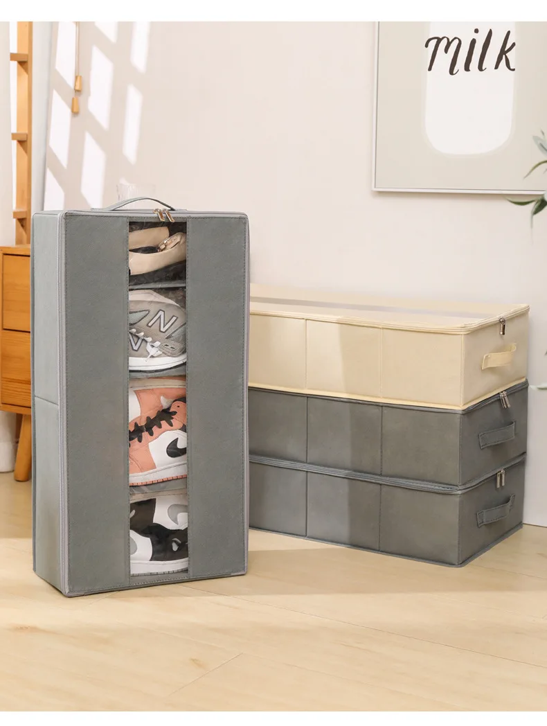 Factory Customizable Multi-compartment Under The Bed Shoe Box Dust ...