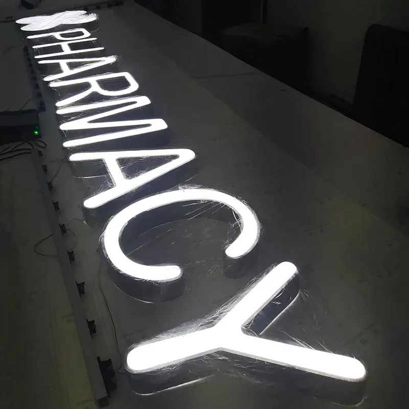 Custom Outdoor LED Signage - Illuminated 3D Logo Design