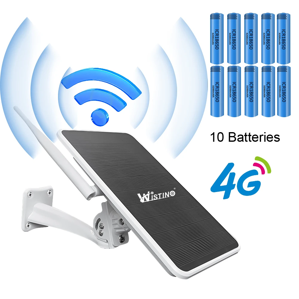 Wistino Solar Panel 4G Wifi Router - Outdoor Waterproof