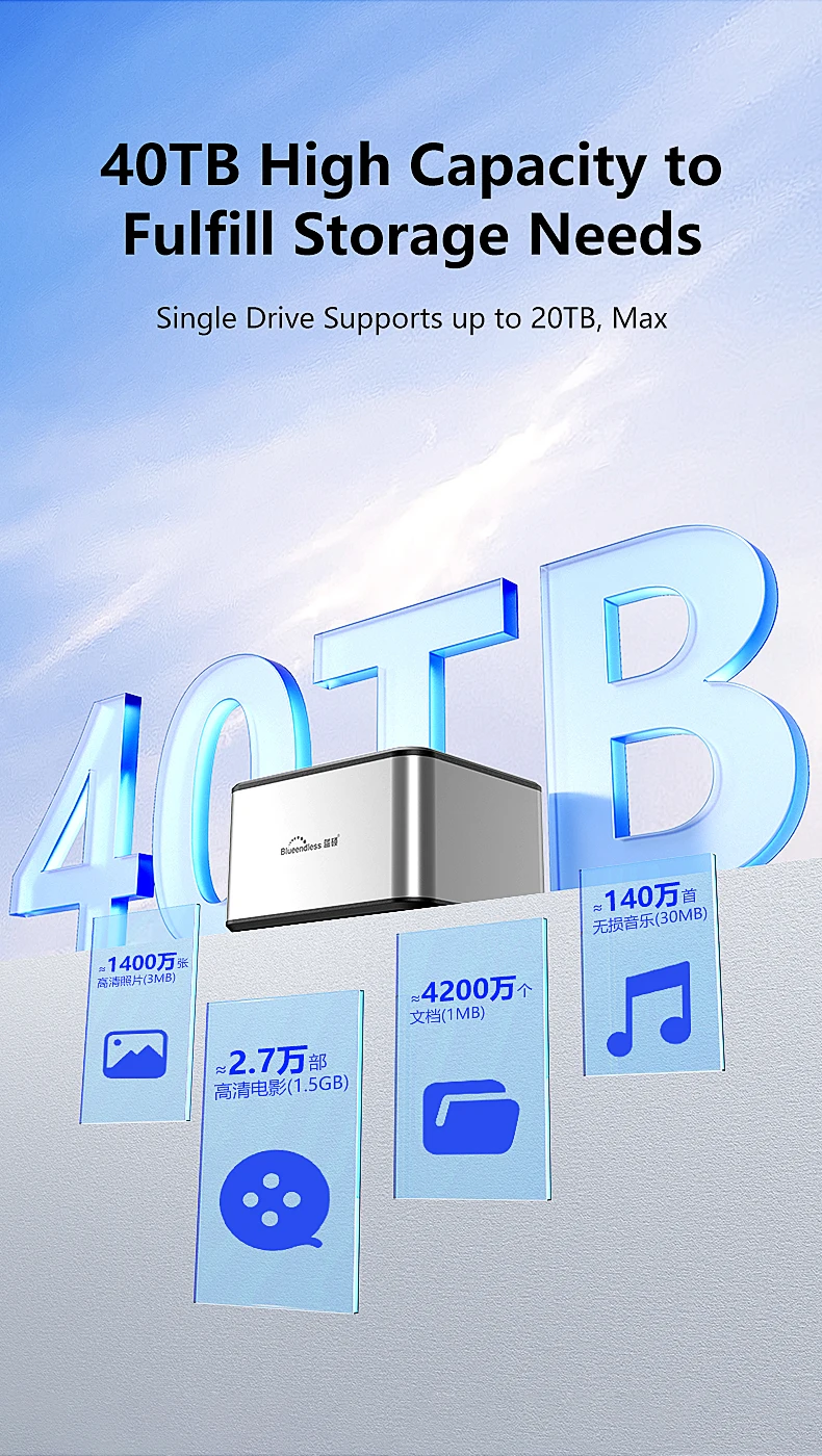 HDD Clone Station - Efficient 2 Bay SATA Docking Solution