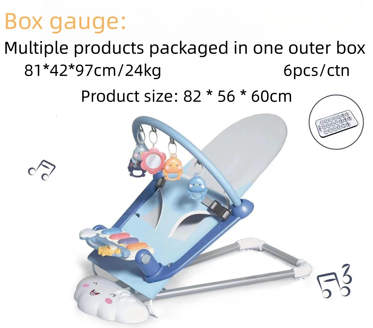Multi Functional Baby Rocking Chair Early Childhood Education Toy Baby ...
