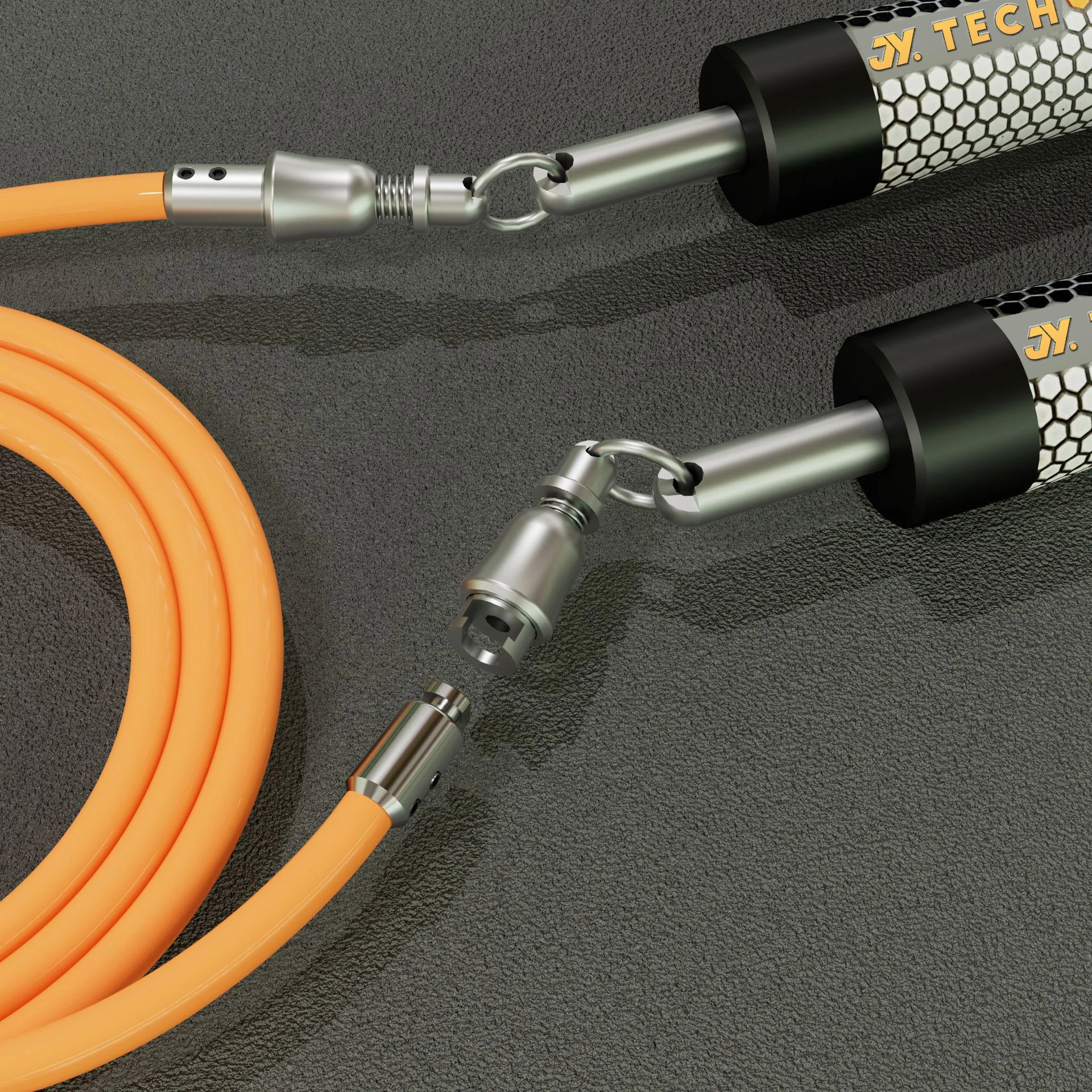 JY Customized Premium Detachable Cross Fit Weighted PVC Jump Rope Speed ...