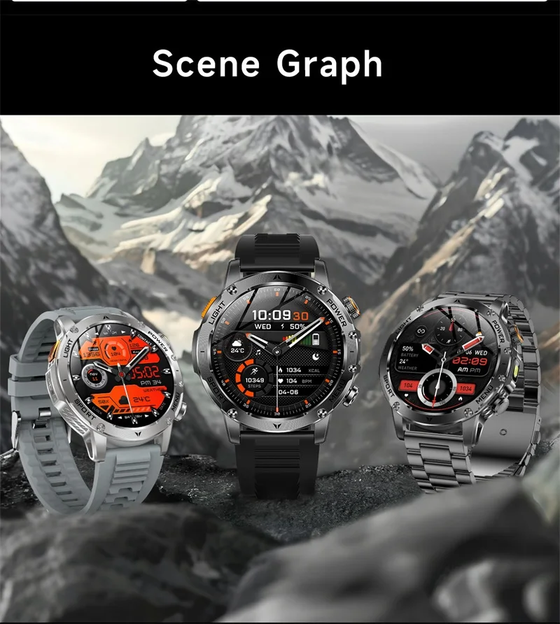 AK87 Smart Watch 2025: Waterproof HD Big Screen, Heart Rate Monitor ...