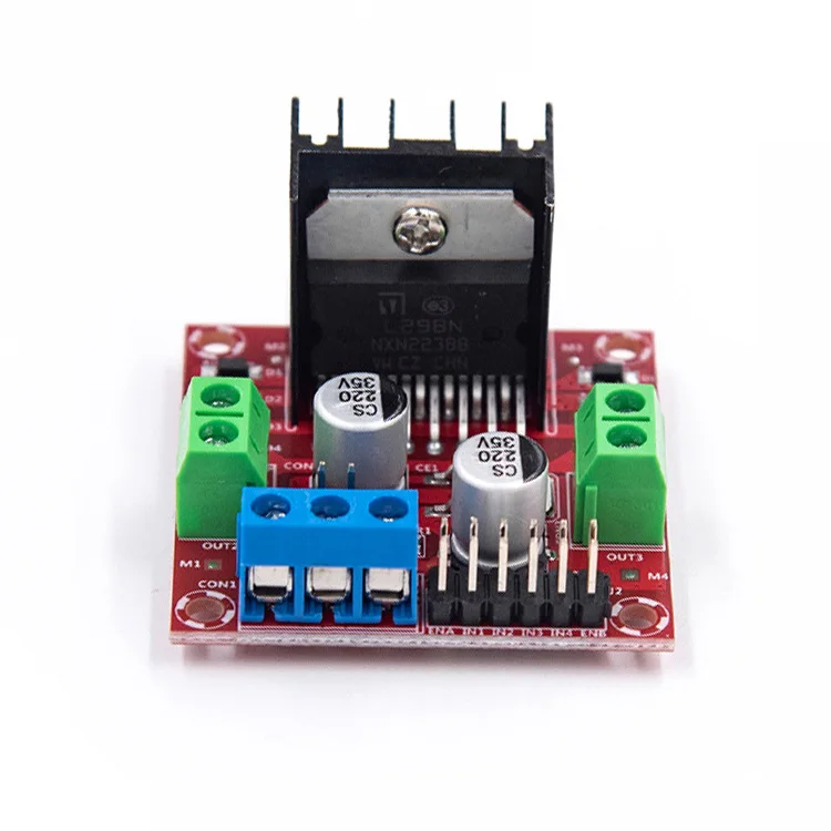 L298N motor drive board module DC stepper motor intelligent vehicle ...
