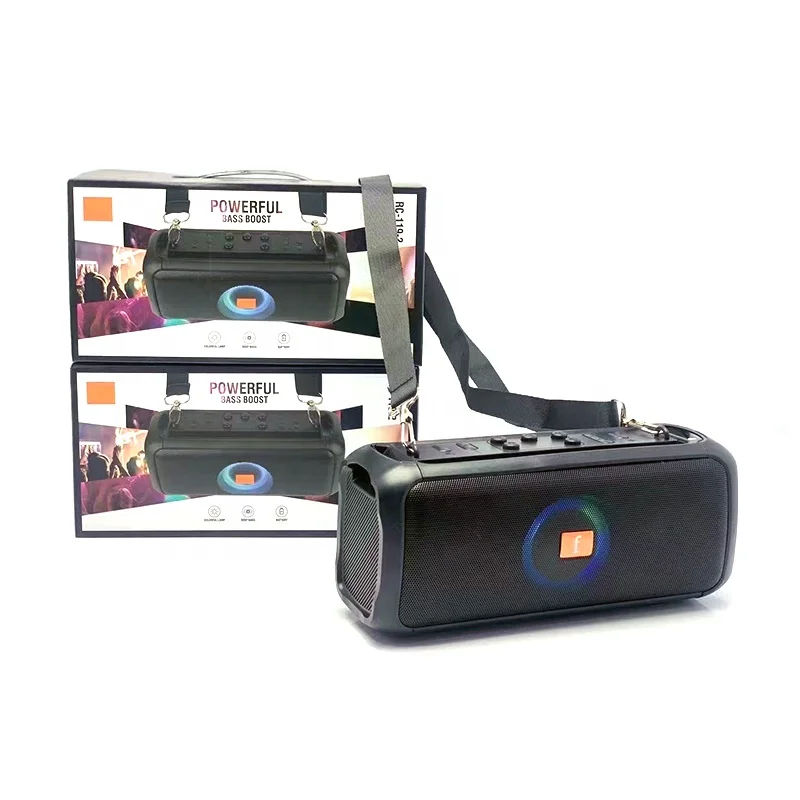 Rc-119-2 Strap Parlante Booms Bass Sound Box Caixa De Som Portatil ...