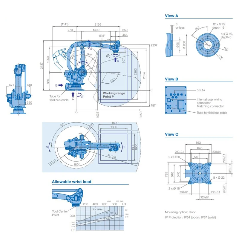 Yaskawa Robot Palletizing Pl190 Payload 190kg And The Compact Yrc1000 ...