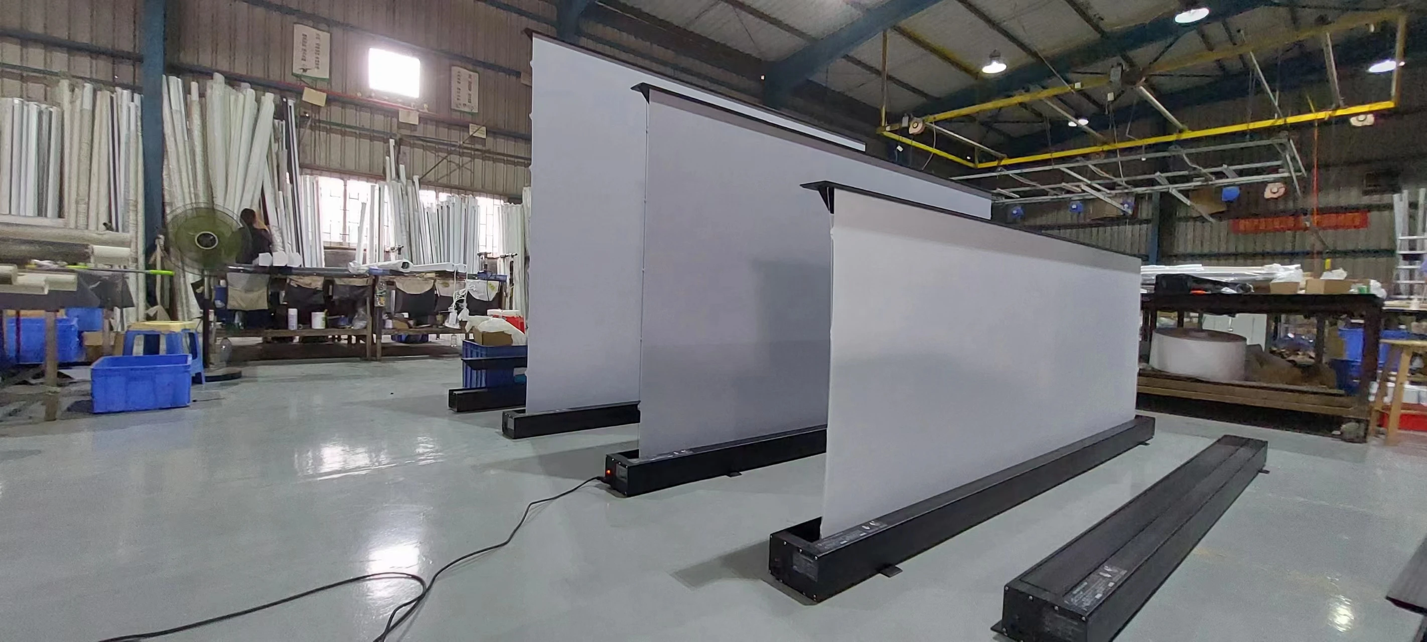 120 Inch Motorized Electric Projector Screen - Pet Crystal