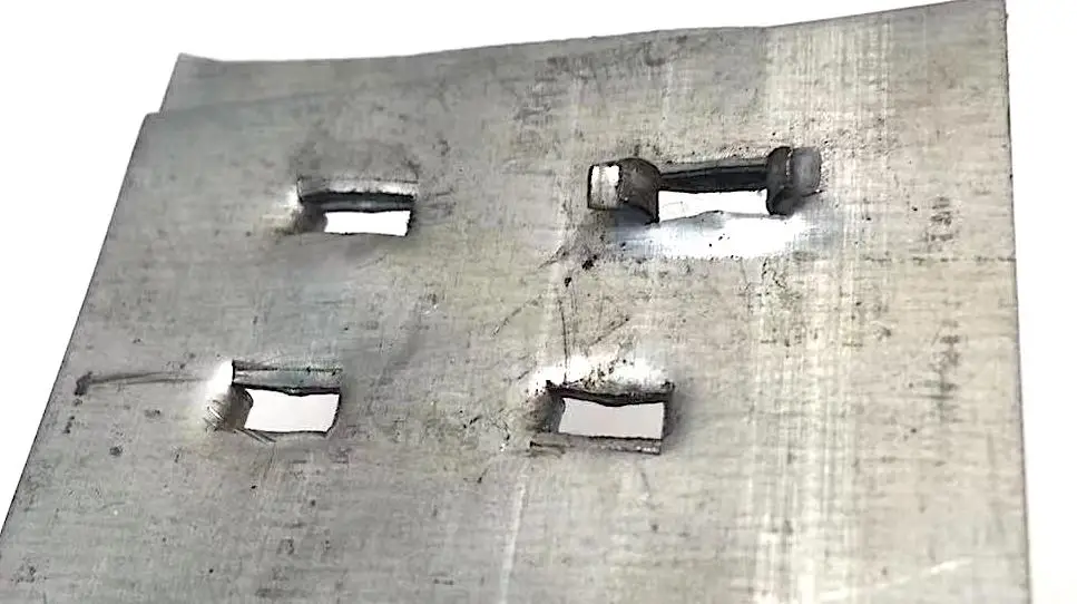 Air Powered Thin Ductile Sheet Metal Clinching Tools Mechanical ...