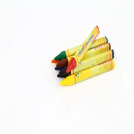 High Quality Non-toxic Bright Color Wax Crayon Box Set 6 Color Kids ...