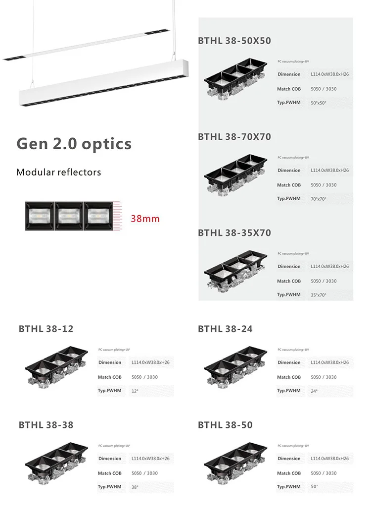 Commercial Intelligent Smart Led Recessed Linear Light Surface Mounted ...