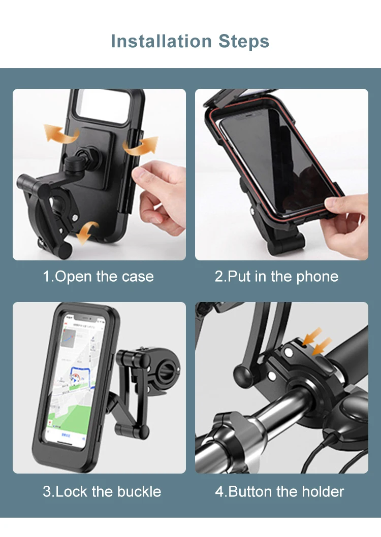 Universal Custom 360 Degree Bicycle Motorcycle Accessories Cell Phone ...