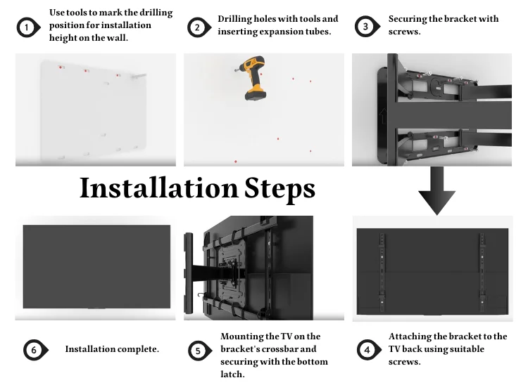 Universal Articulating Arms Swivel Tilt Extension Rotation Tv Monitor ...