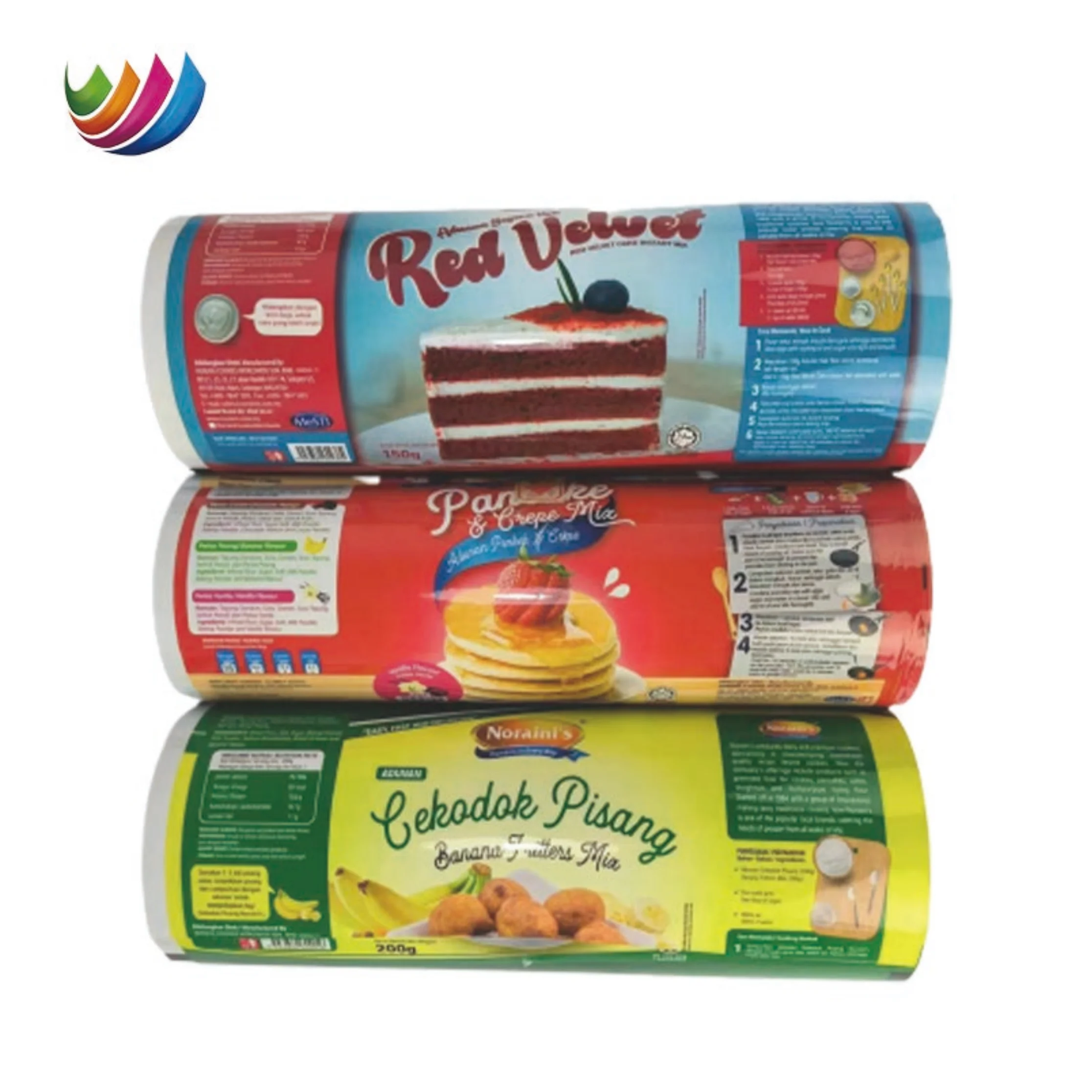 Food Grade packaging roll snacks chips film customized colorful pattern ...