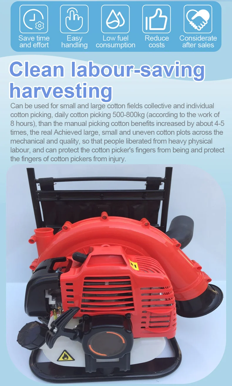 2 Stroke Backpack Type Mini Cotton Picking Machine Small Safe And ...