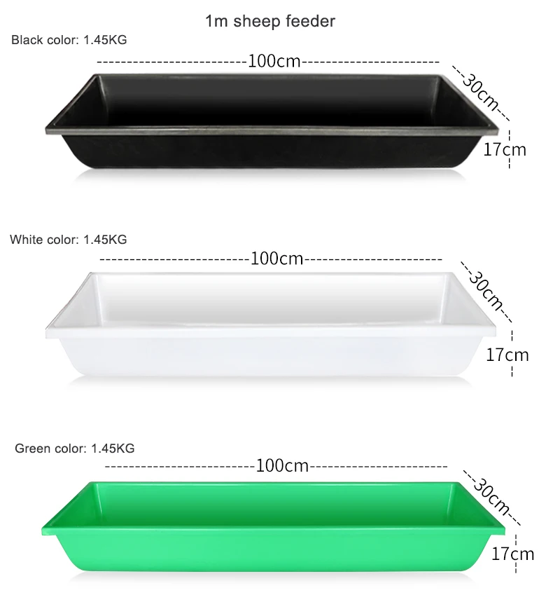 Durable Plastic Feeding Troughs for Cattle & Sheep