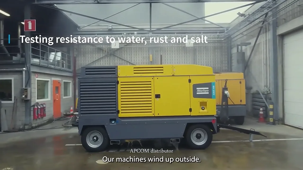 Atlascopco Xavs206c 200psi 13m3 Atlas Copco 14bar 450cfm Mobile Diesel ...