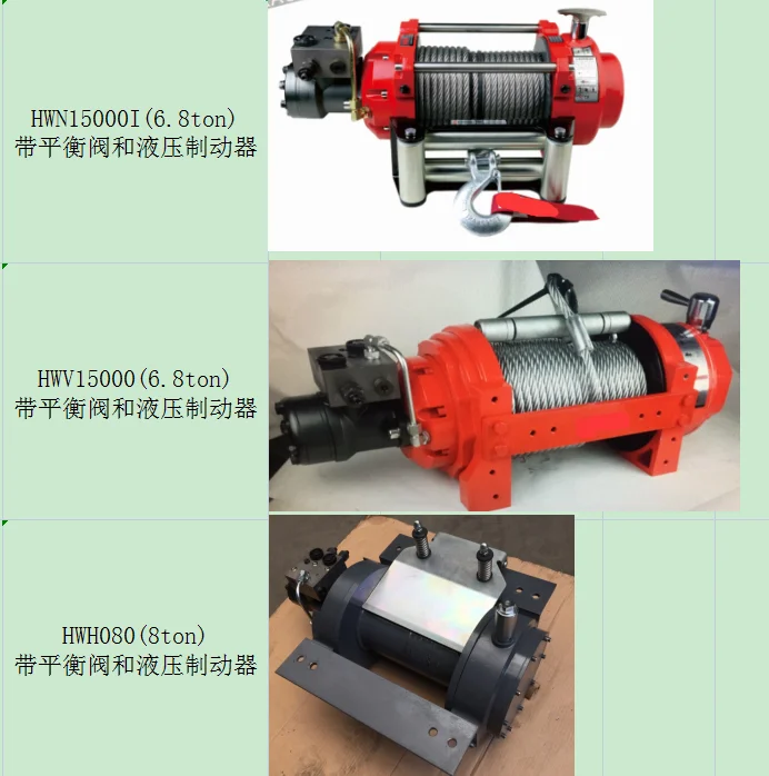 Electric Hydraulic Winches 3ton To 50 Ton Continuous Duty Steel High ...