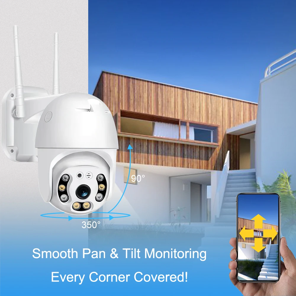V380 Pro 2mp Wireless Outdoor Camera with Two-Way Audio