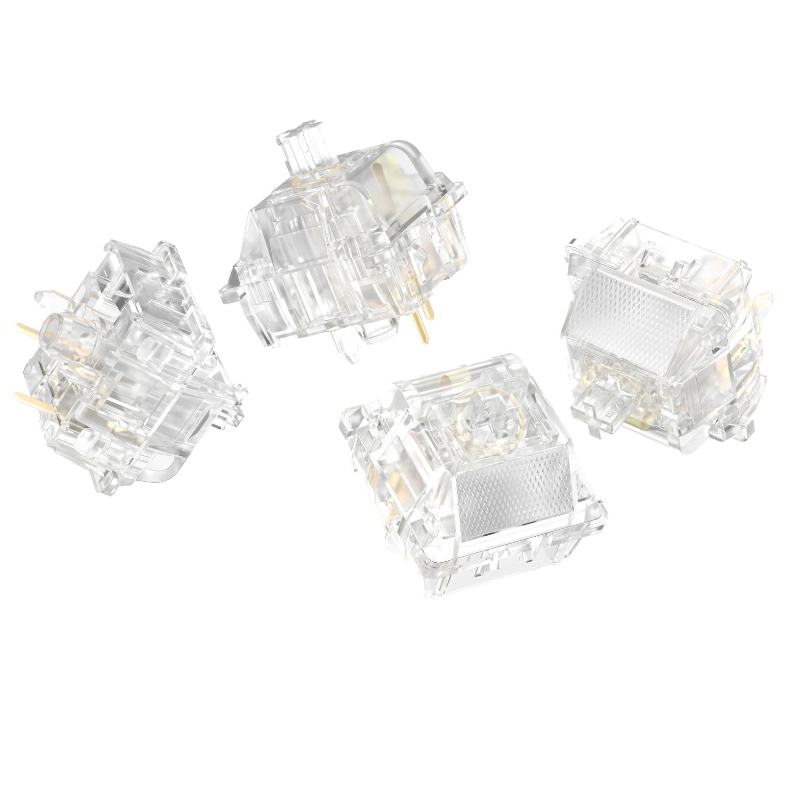 DUROCK Ice King Linear Switches - 62g Transparent Clear