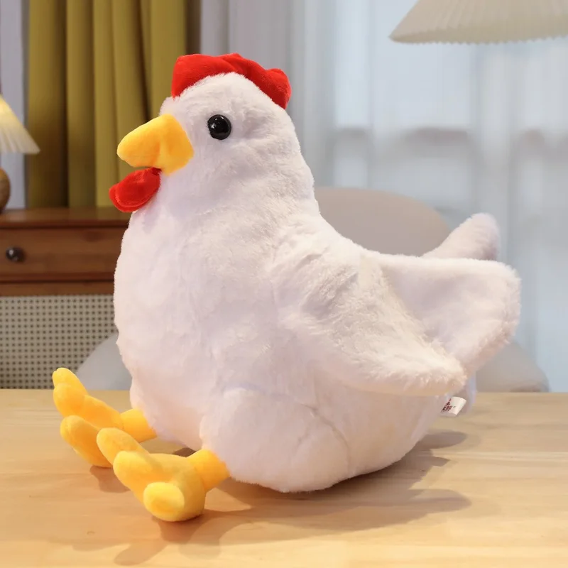 30/40CM Big Rooster Farm Animal Plush Toys - Cute & Lifelike