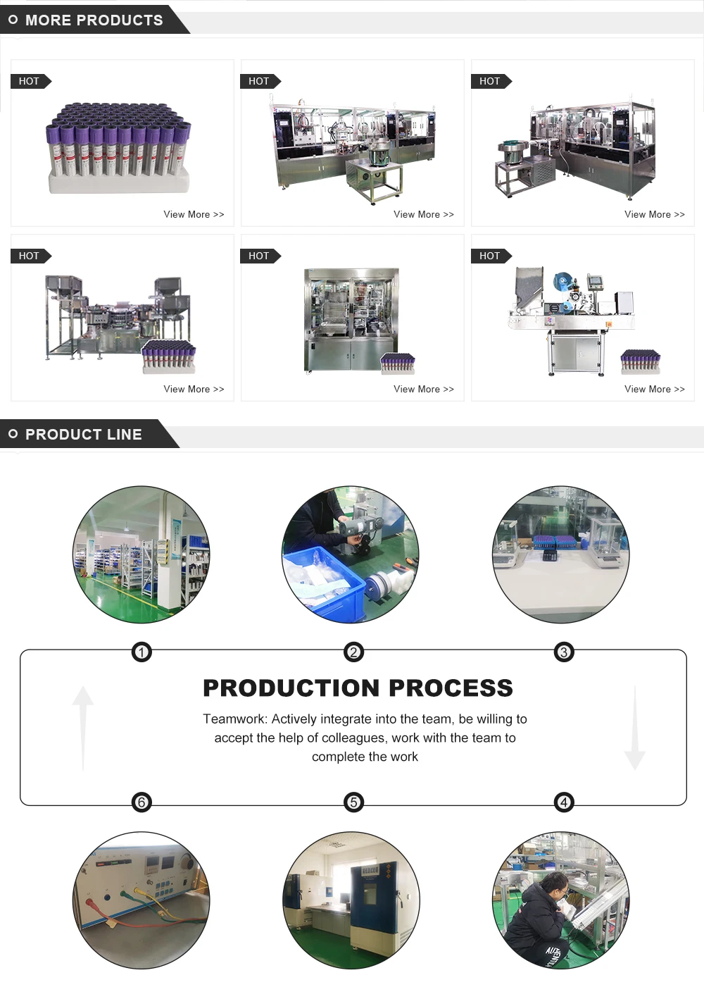 Vacuum Blood Collection Sample Tube Production Line for Manufacturing ...