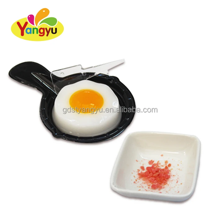 Jelly Pops Candy - Fried Egg Shape with Popping Candy