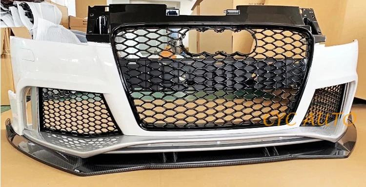 TTRS Front Bumper with ABS Grille for Audi TT MK2 2008-2014