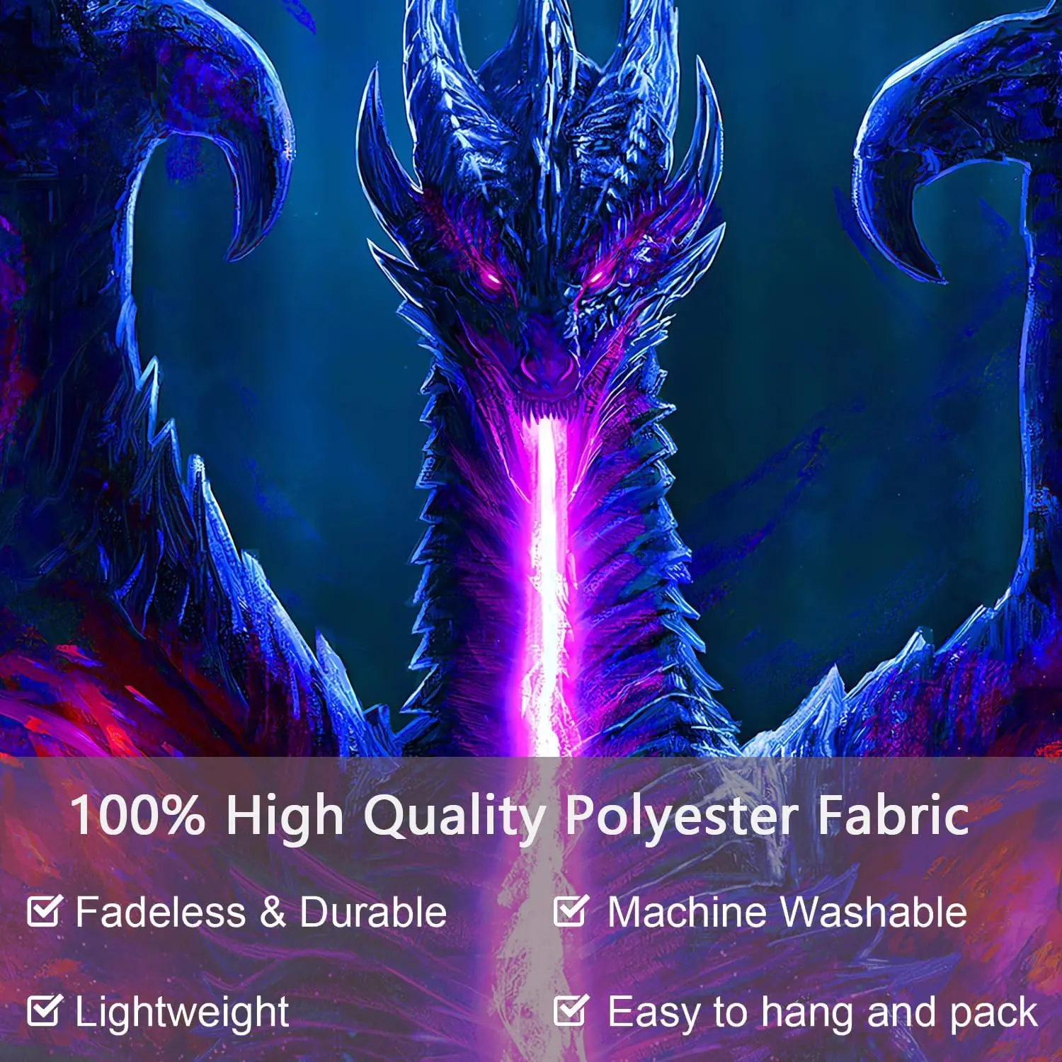 Alibaba.com: Custom Blacklight Dragon UV Reactive Animal Tapestry ...