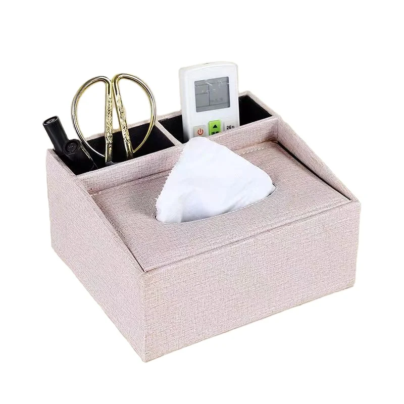 Multifunctional PU Leather Office Desk Organizer with drawer for ...