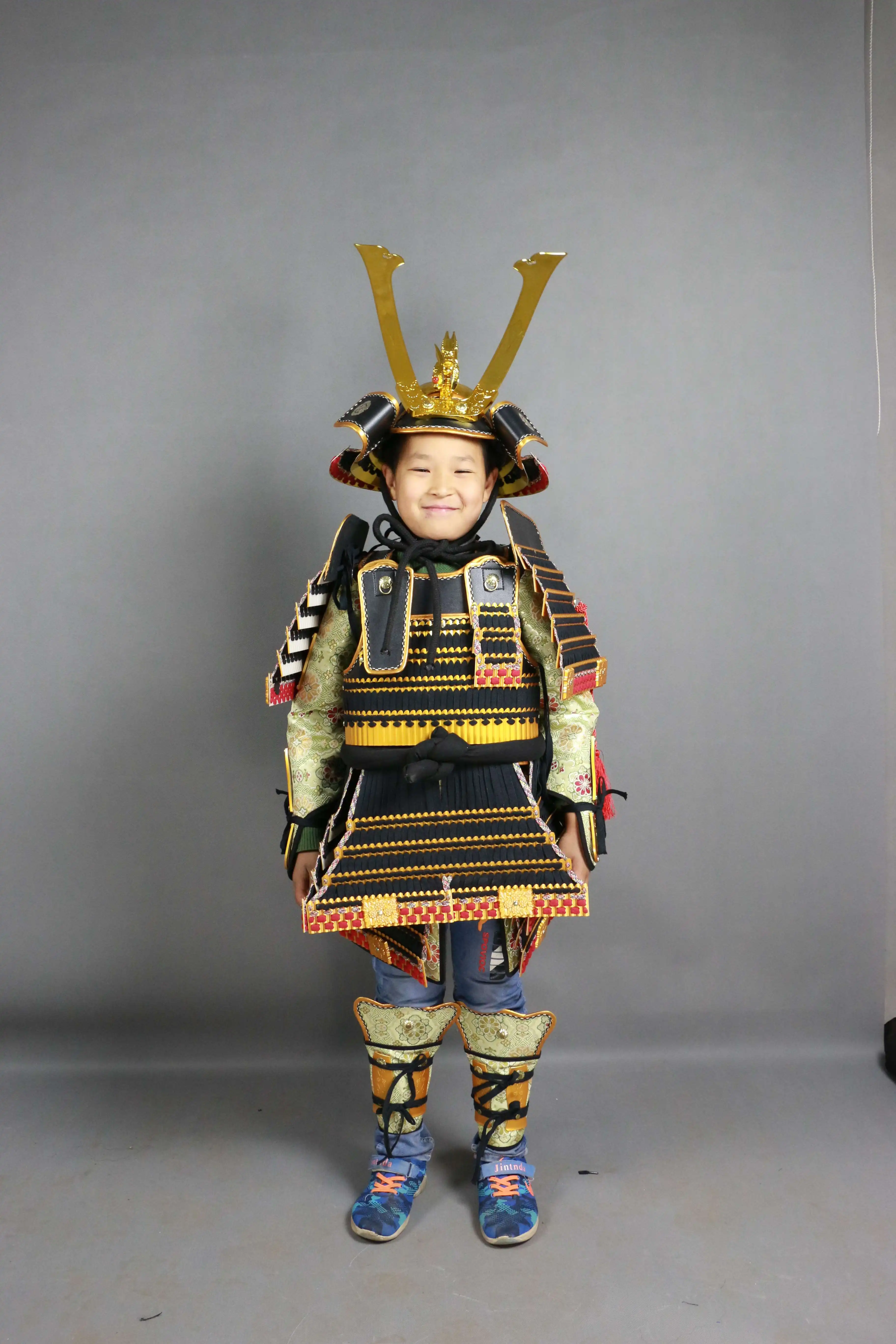 Kids Child Japanese Samurai Armor Figure - Custom Enamel Pin
