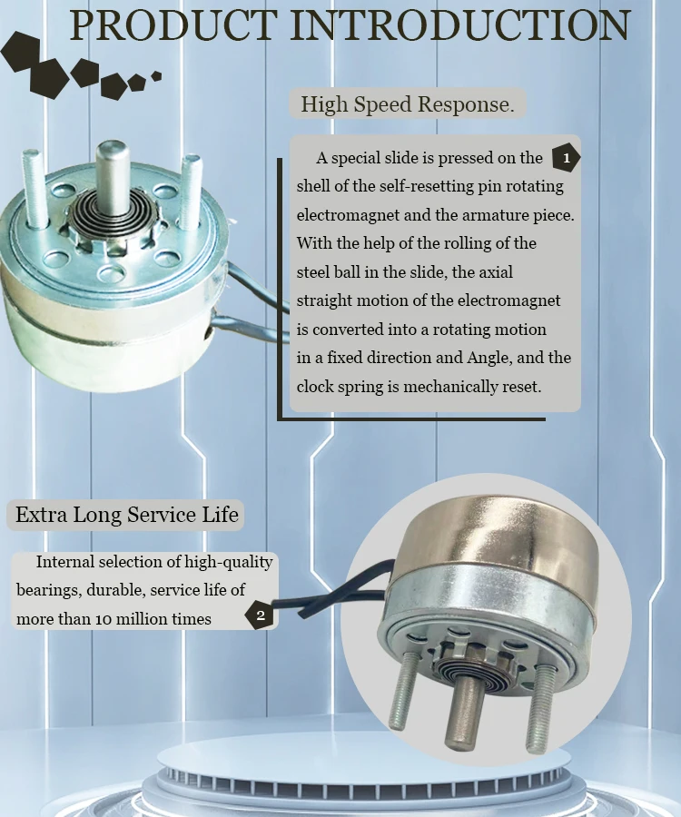 12V/24V DC Bistable Rotary Solenoid for Sorting Machines - ODM