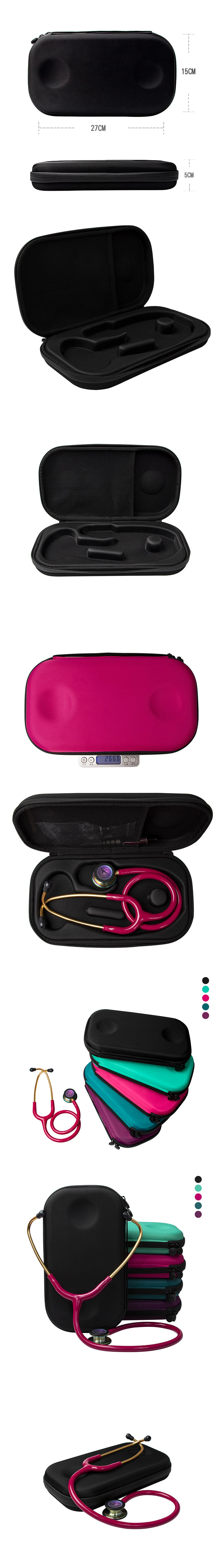 3m Medical Stethoscope Storage Box Portable Hard Shell Eva Dust Bag For ...