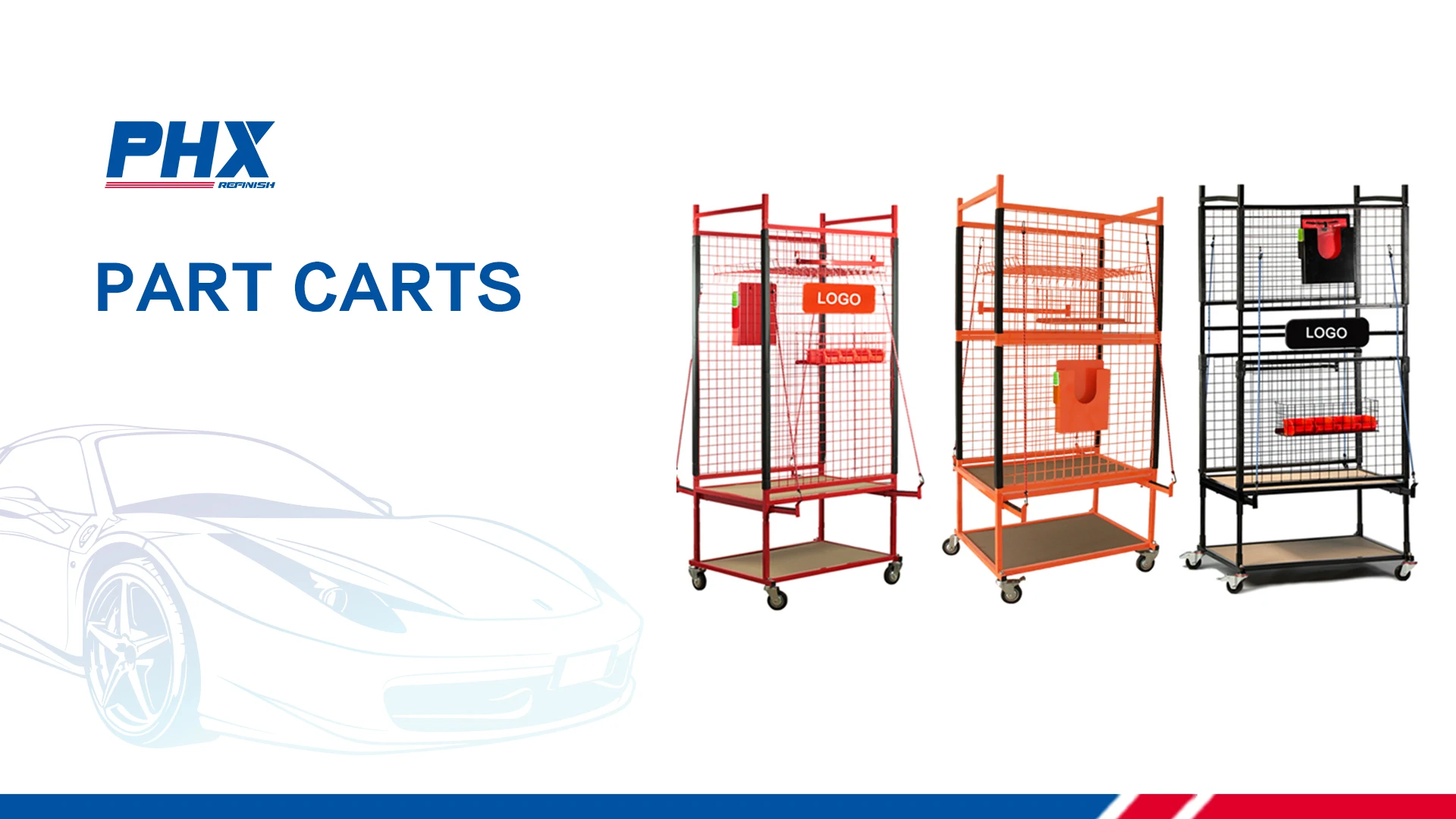 Multiple Shelf Positions Heavy-duty Workshop Car Parts Trolley ...