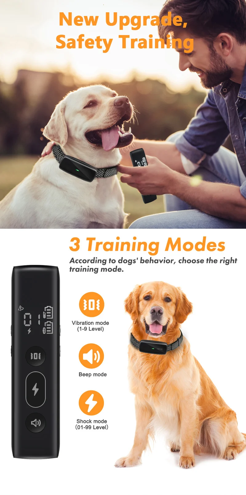 Custom Dog Collar Training - Anti Barking Stop Collar
