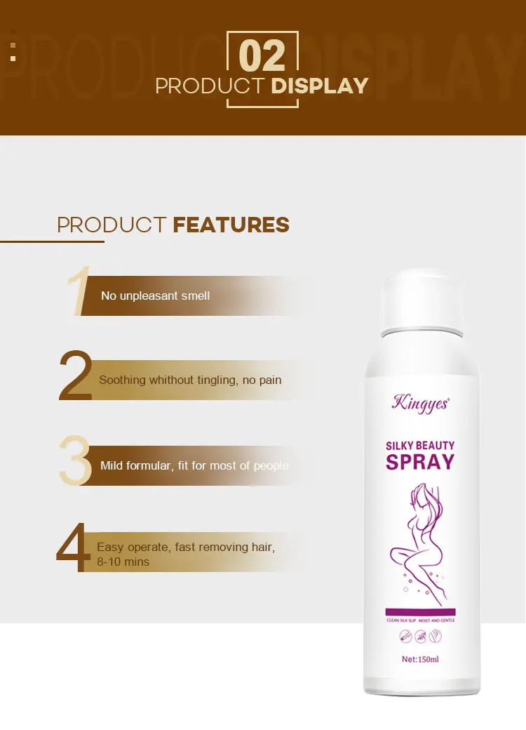 Unique Painless Hair Removal Cream Spray Home Use Men Body Legs Arms ...