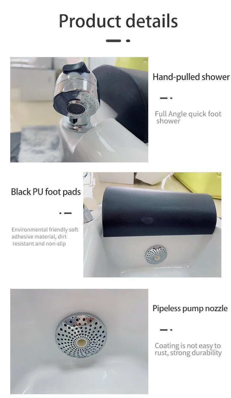 Portable Foot Spa Massage Shampoo Basin Nail Salon Pedicure Basin ...