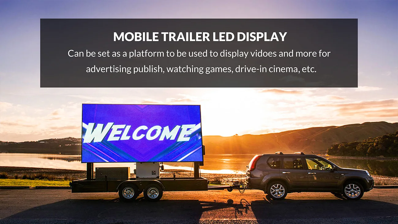 Outdoor P4 P6 Trailer Mobile Advertising LED Display Screen