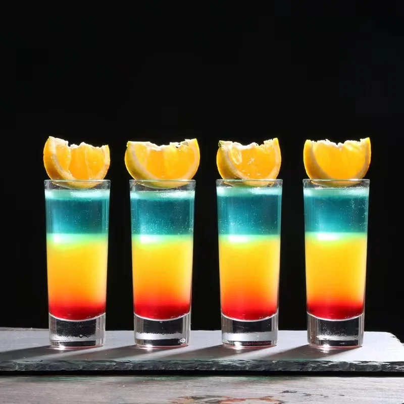 70ml Wholesale Fancy Mini Round Shot Glass Straight Clear Shot Glass ...