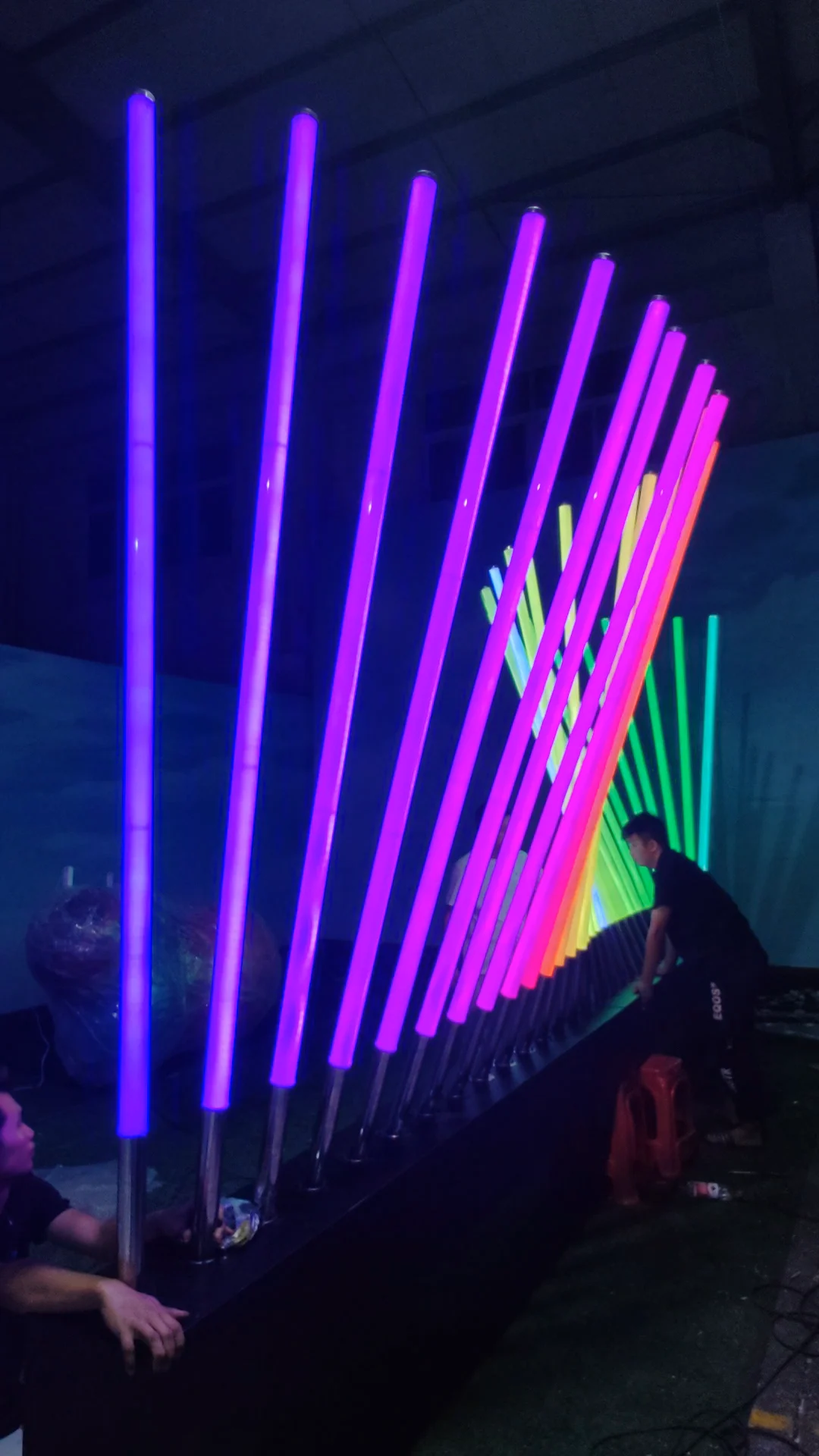 360 View 3d Led Tube Rgb Milkly 5cm 10cm 15cm Diameter Dmx 1m 2m Length ...